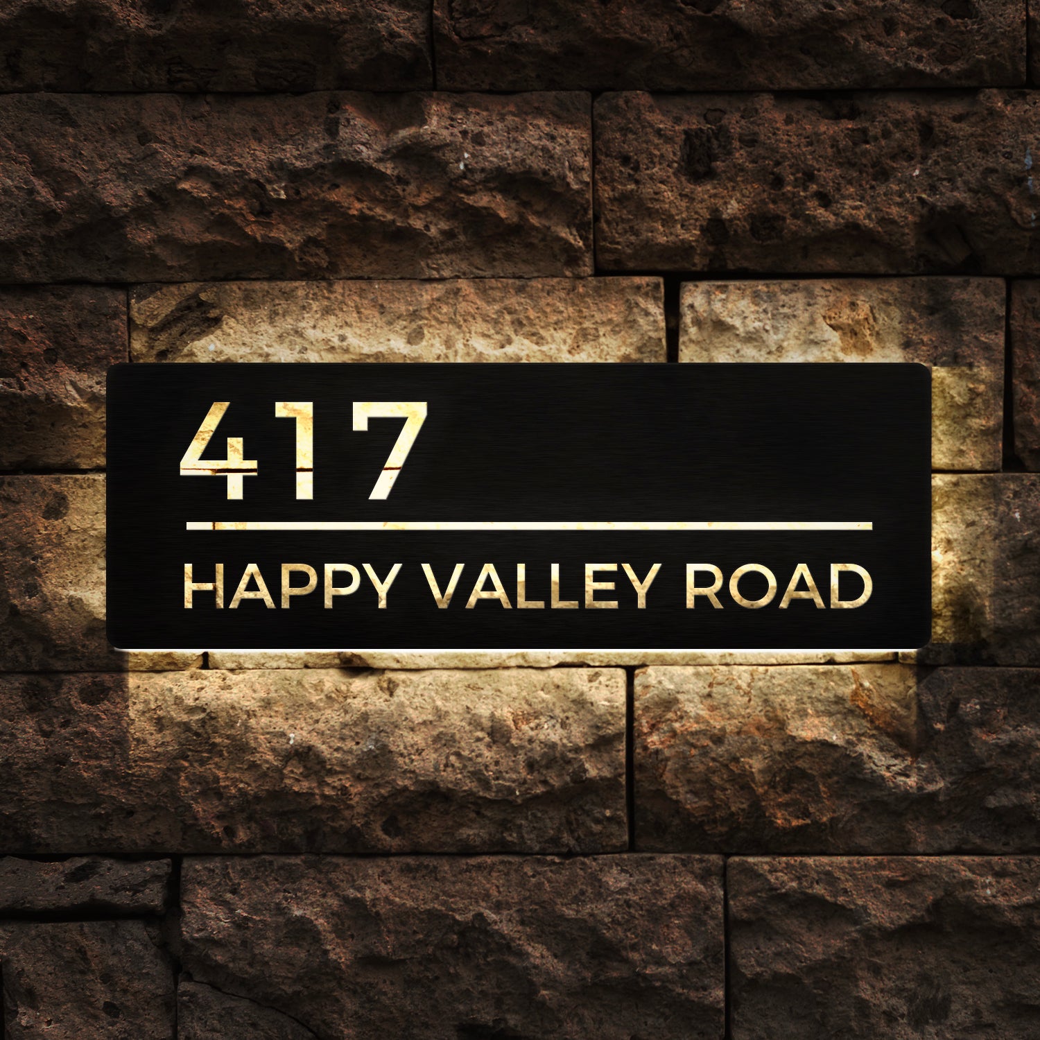 Backlit Led Address Numbers Number Plate Of House Sign – NNEEOONN™